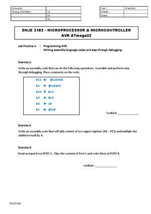 LAB1 - work - Write a program that will store 0x30 into R0, copy the ...