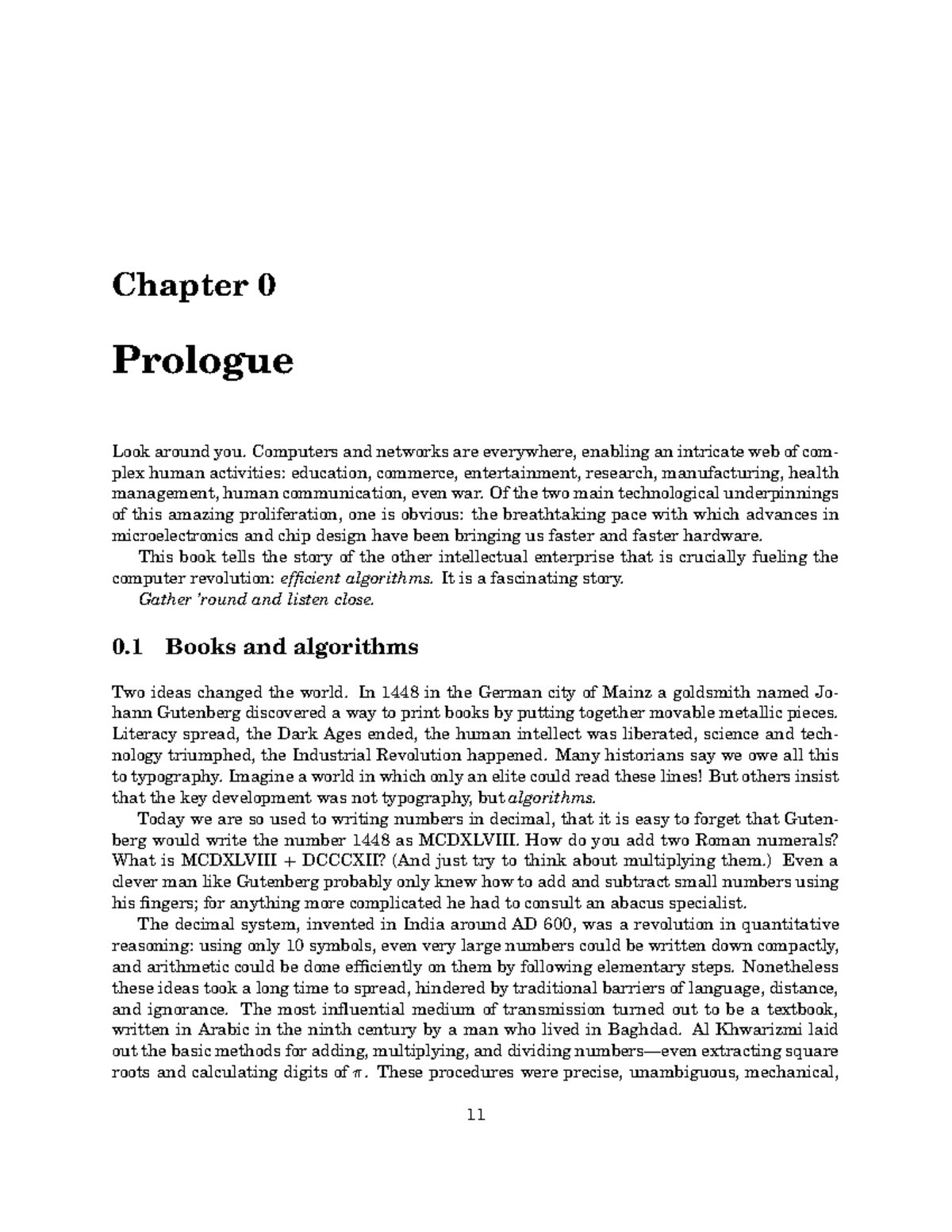 Chap0 - lecture notes - Chapter 0 Prologue Look around you. Computers ...