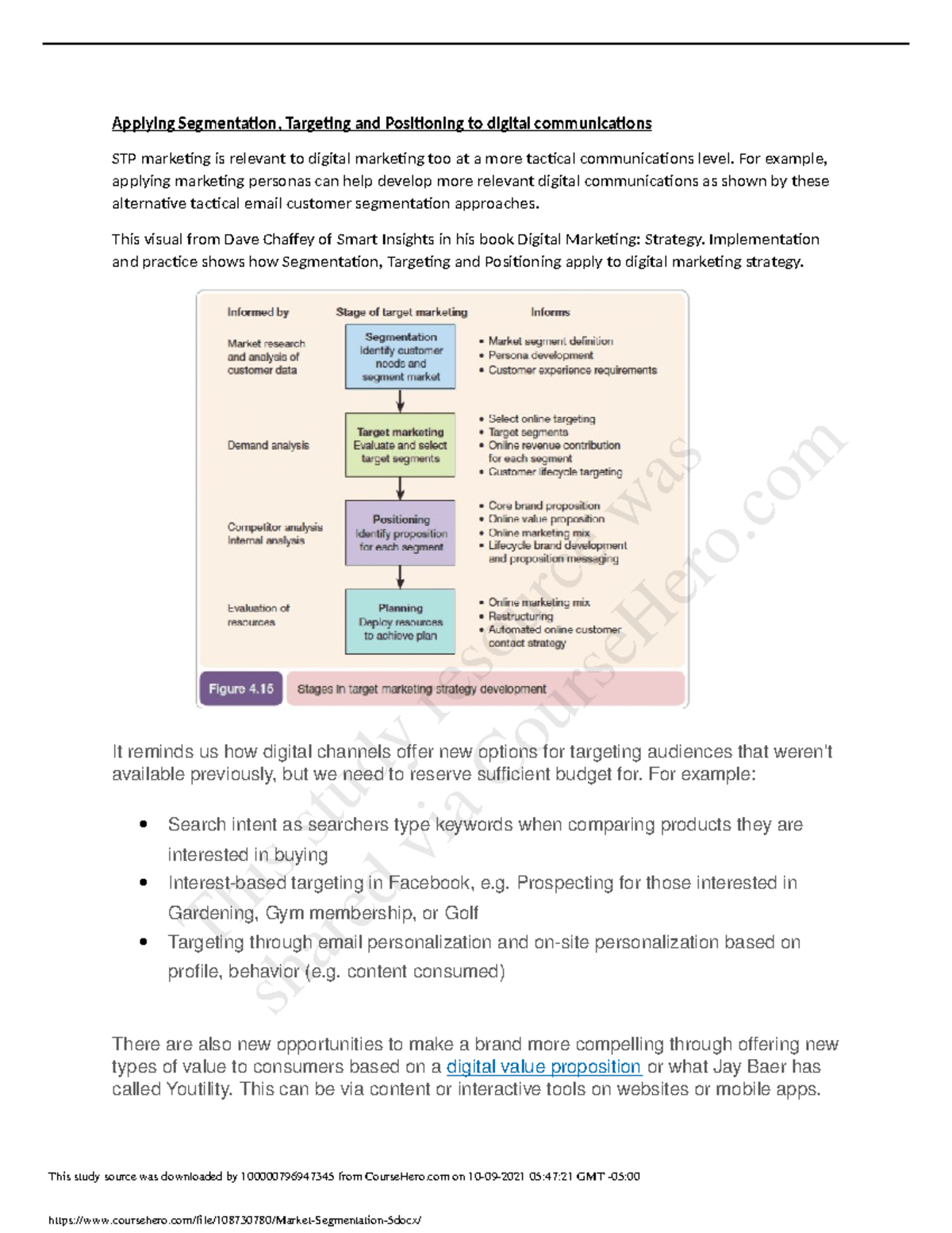 Market Segmentation Notes for General 2 - Marketing - UTAR - Studocu