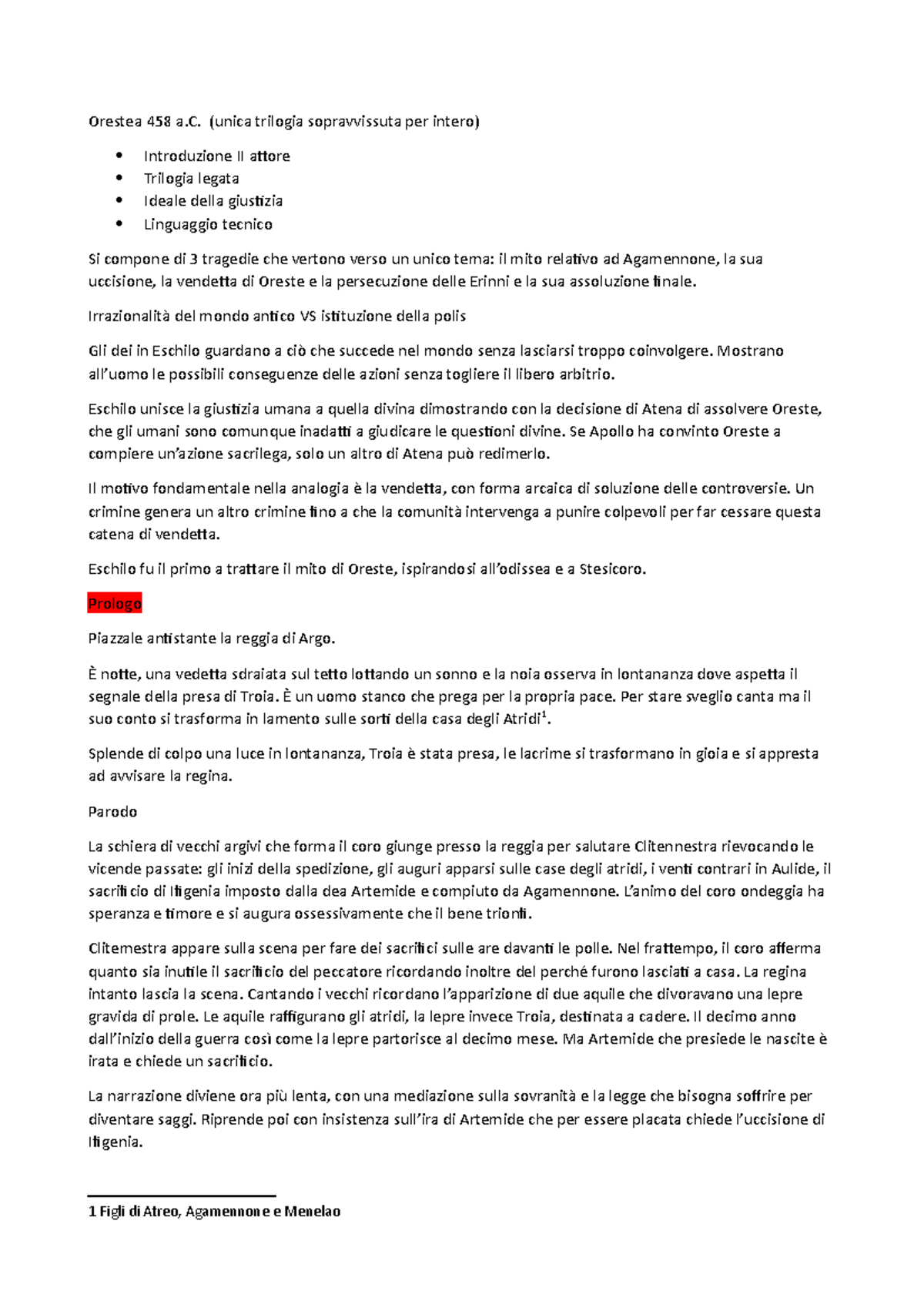 Orestea riassunto. (Eschilo) - Orestea 458 a. (unica trilogia ...