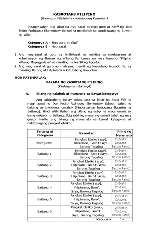 Module - Filipino 9 Q4 W1 - Student’s Name ...