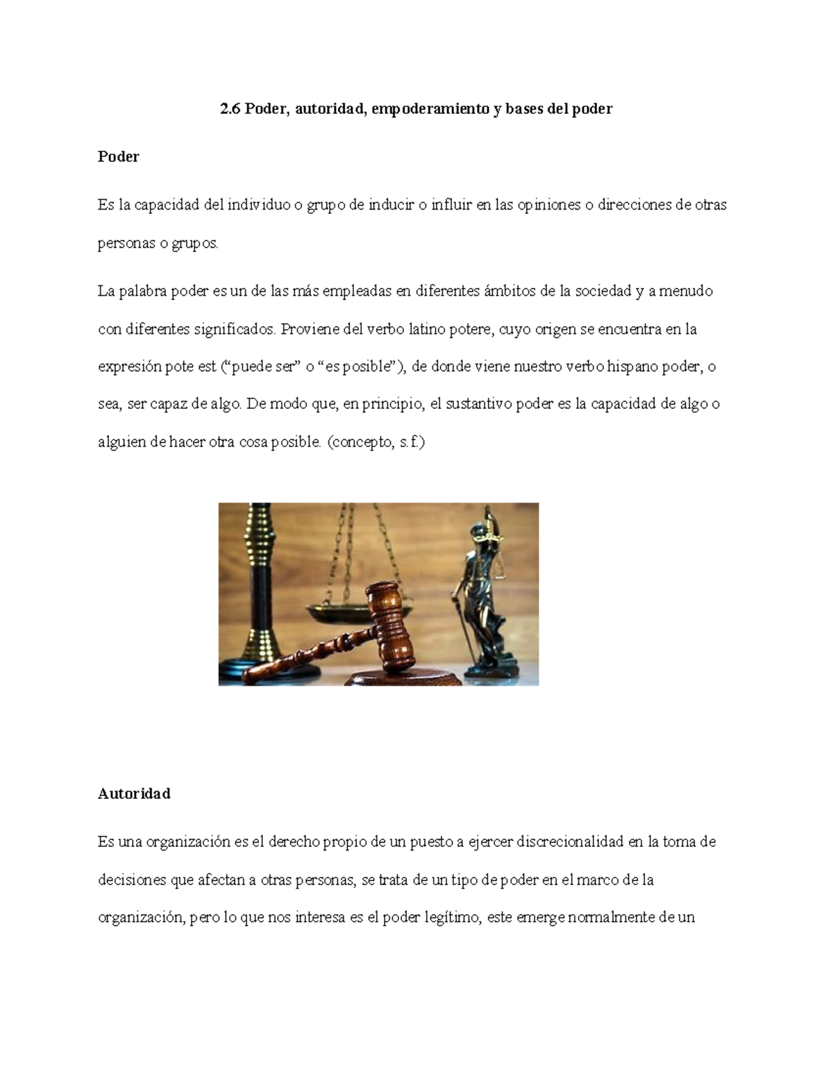 Poder, autoridad y empoderamiento 2 - La palabra poder es un de las más ...