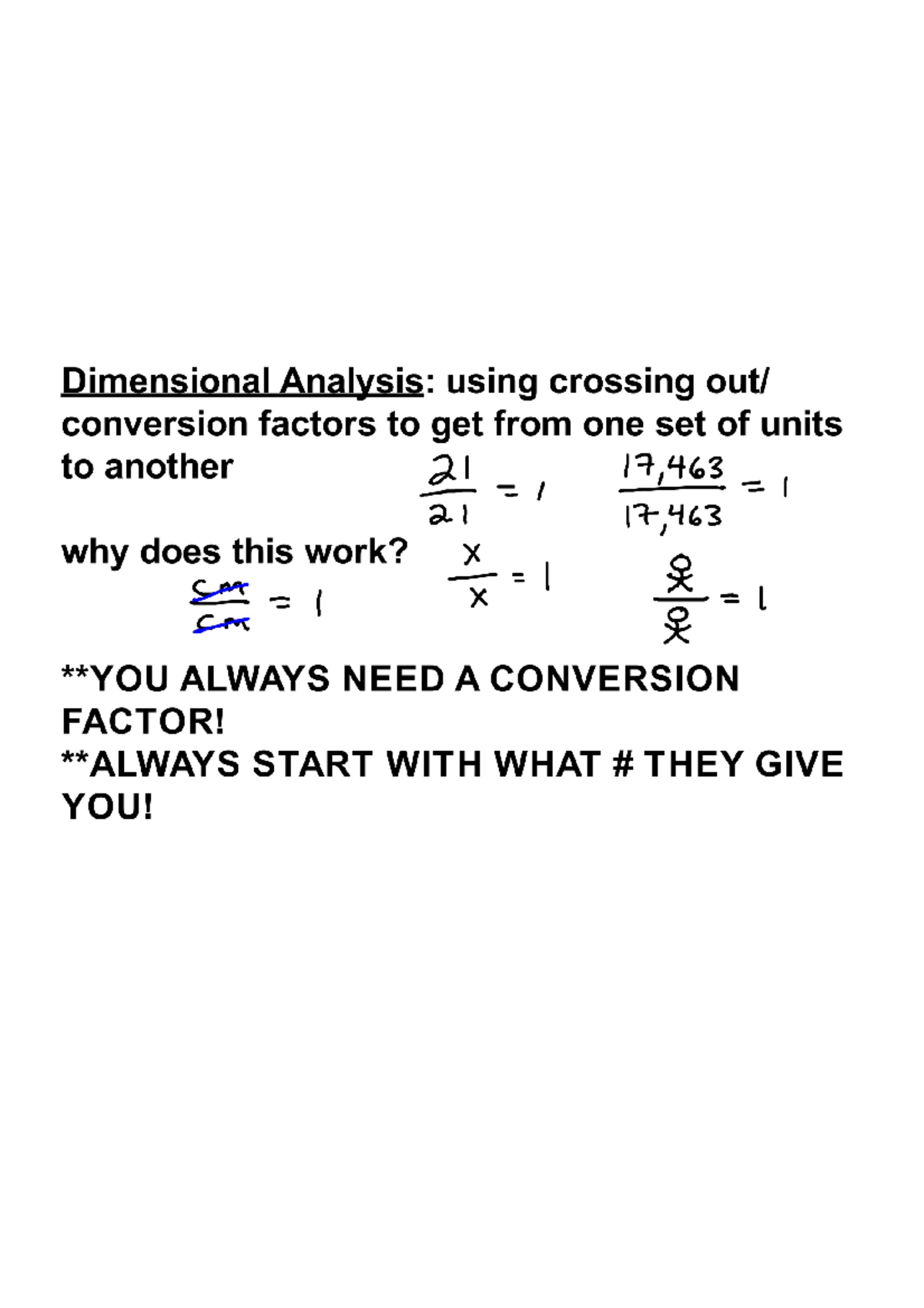 Dimensional analysis - notes on dim an - Dimensional Analysis: using ...
