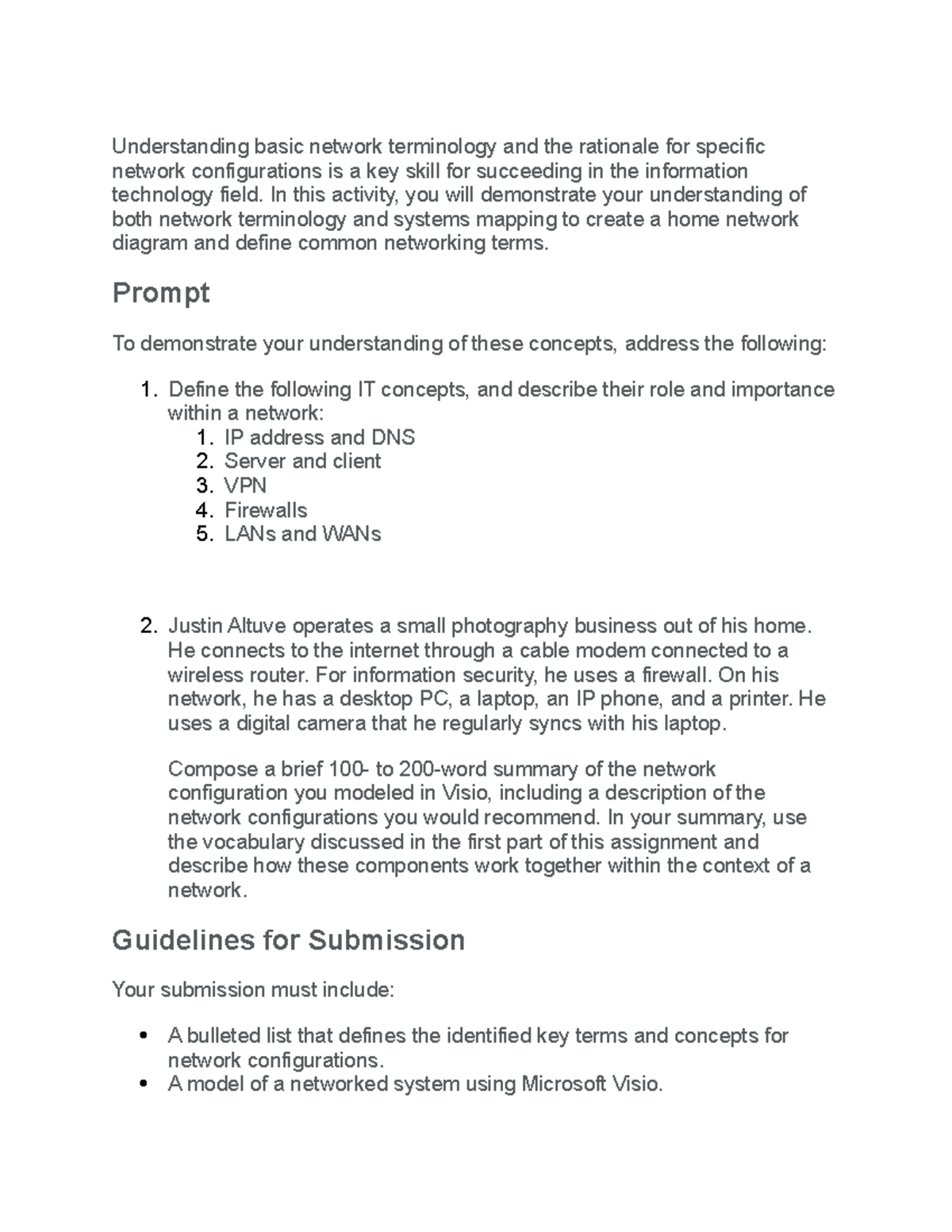 Network configurations Model IP address and DNS - Understanding basic ...