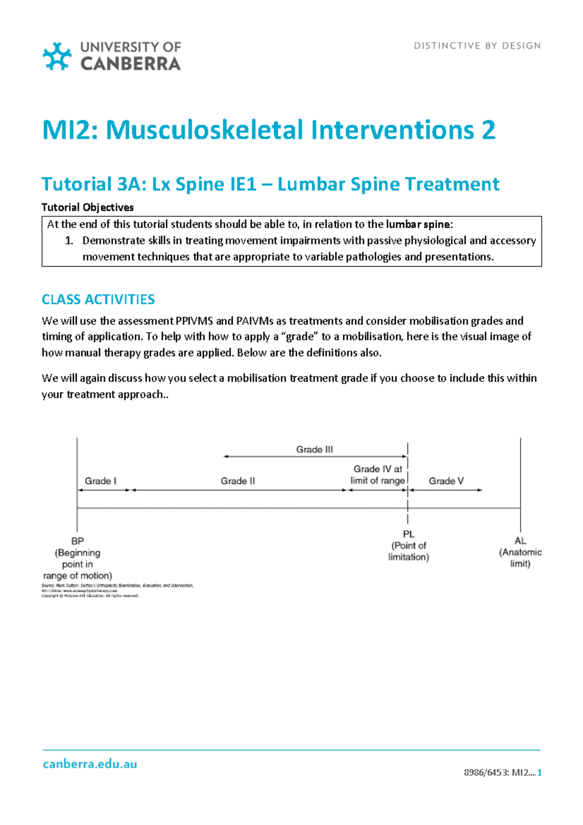 MI2 Week 3 Practical 3A Lx IE1 2021 - MI2: Musculoskeletal ...