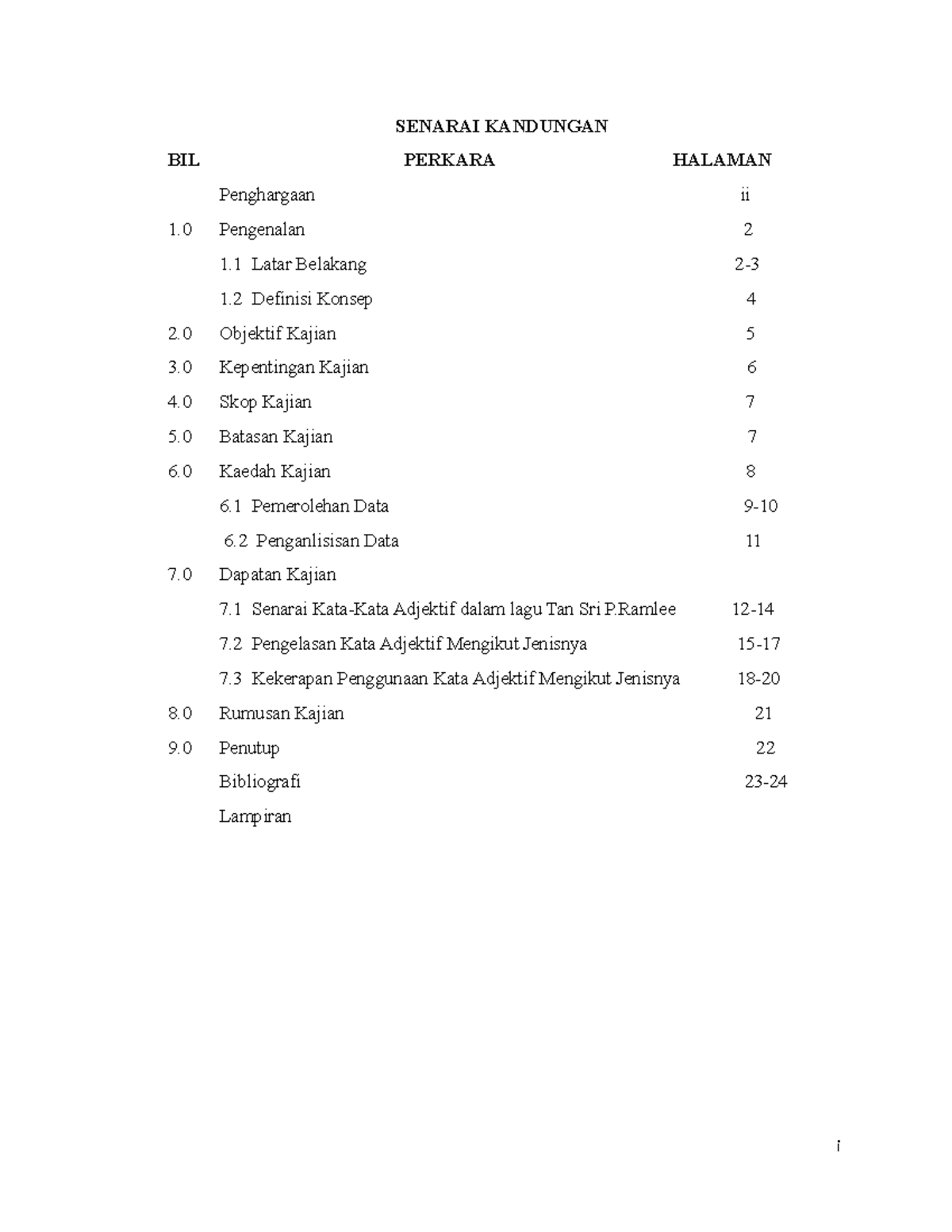 Penghargaan kk bm - for merge - SENARAI KANDUNGAN BIL PERKARA HALAMAN ...
