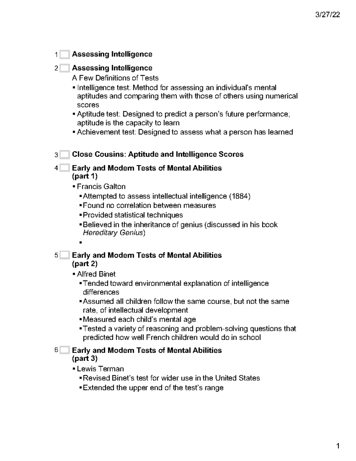 Myers 12emods lectureslides mod29 - 1 Assessing Intelligence 2 ...