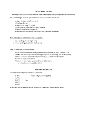 Wiener fischer race practice sheet - MLSC 3200: Transfusion Science I ...