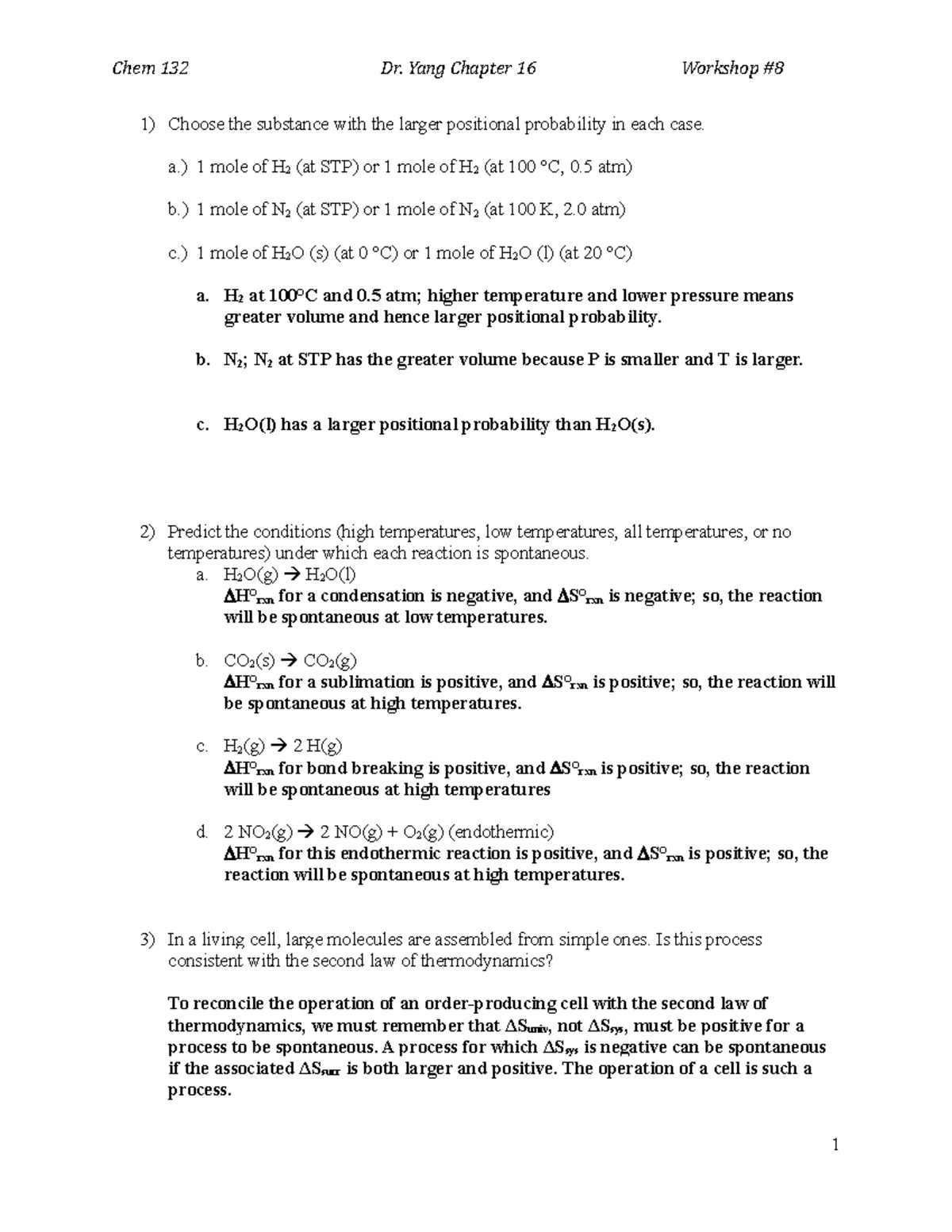 Workshop 12 part 2 - Useful Notes part 2 - Choose the substance with ...