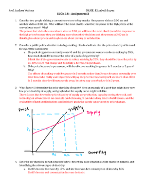 ECON 1B - Assignment 7 - Prof. Andrea Walters Name: Isabella Johnson ...