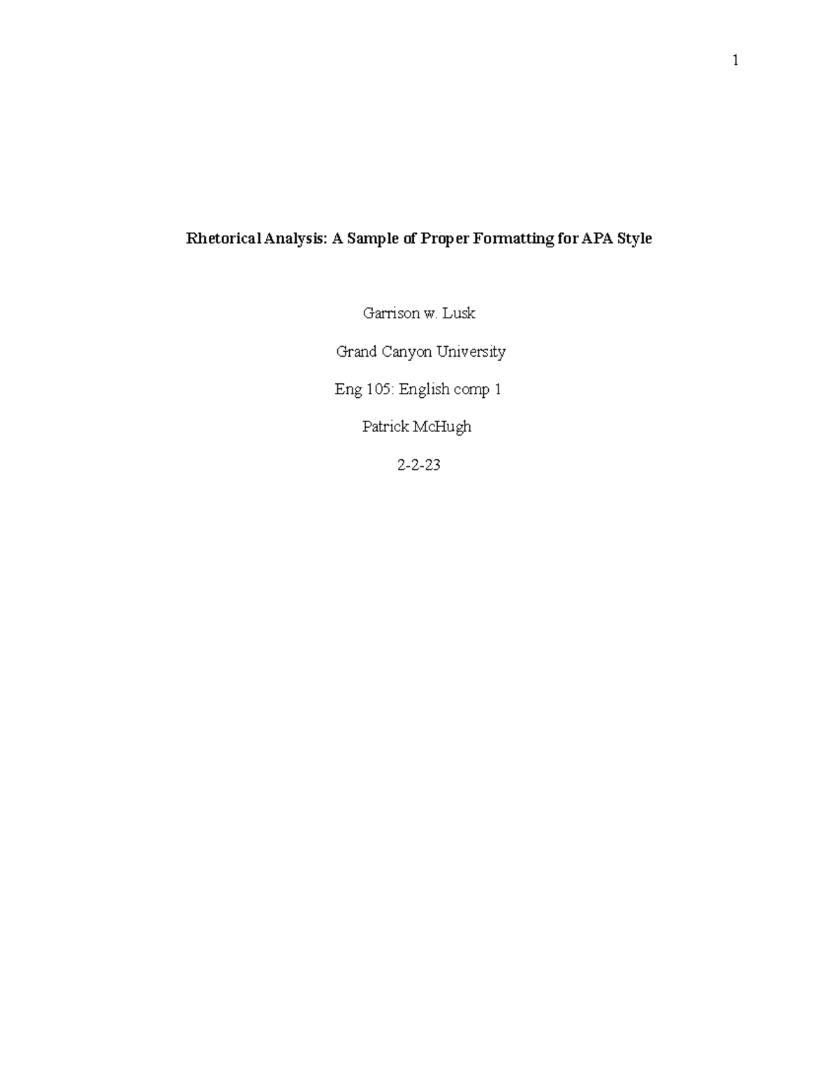 Retorical annalisis rough draft - Rhetorical Analysis: A Sample of ...