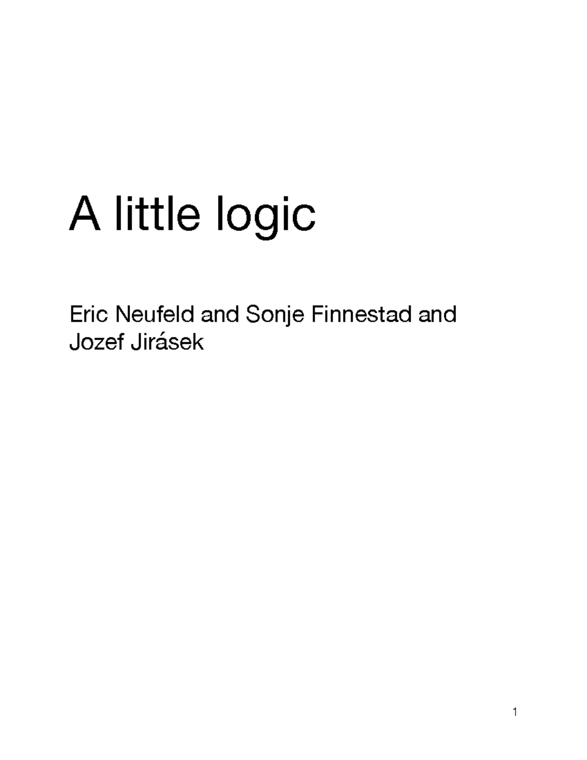 A little Logic New Fall 2022 Part 1 Propositional Logic - A little ...