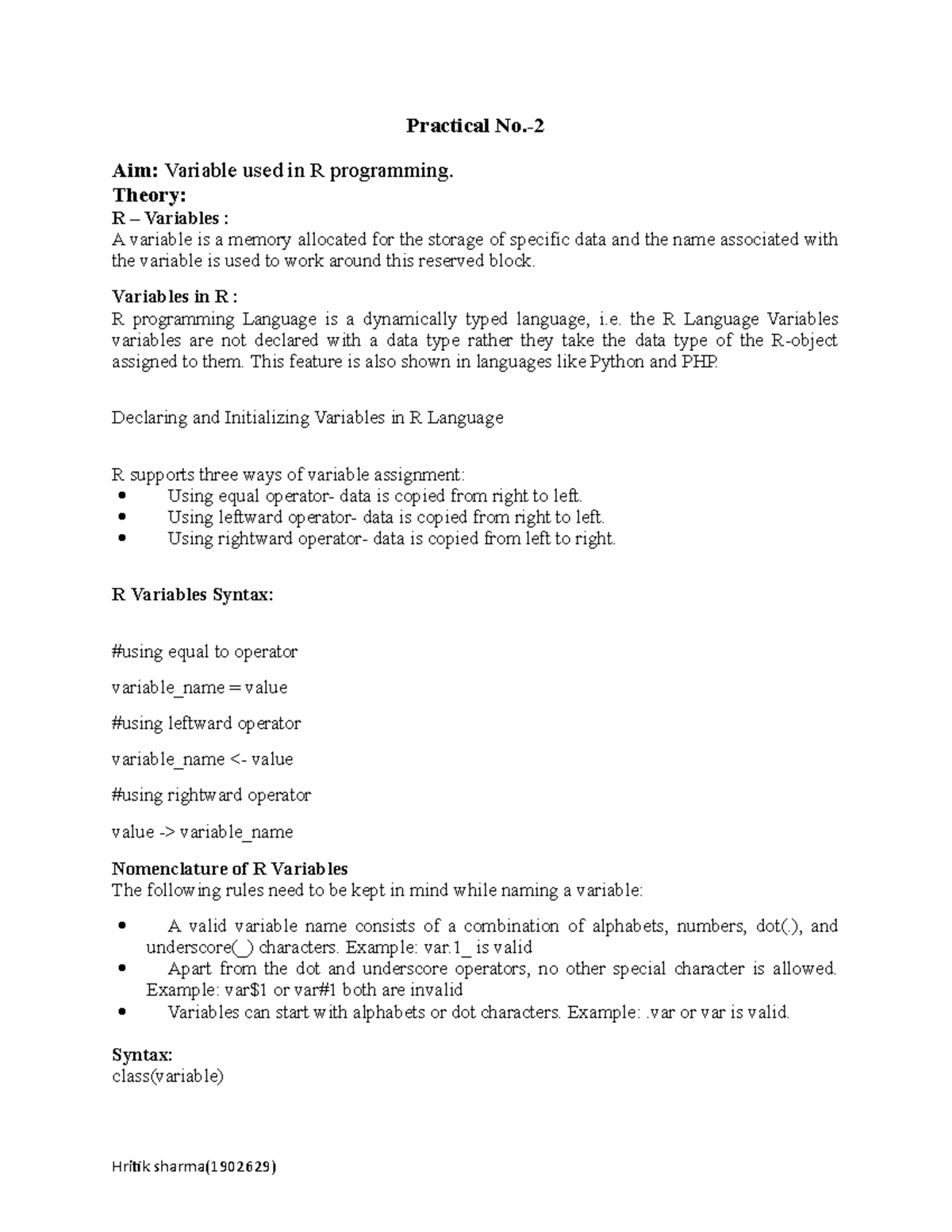 Big Data Variable Of R Practical No Aim Variable Used In R big-data-variable-of-r-practical-no-aim-variable-used-in-r