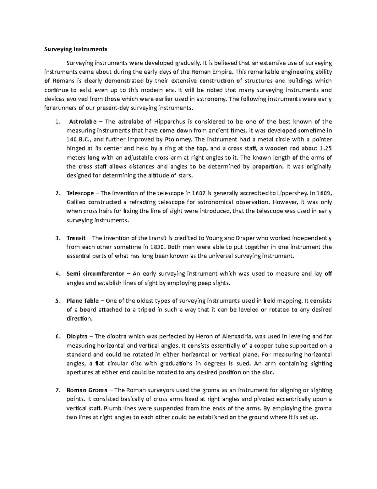 Surveying Instruments - Surveying Instruments Surveying instruments ...