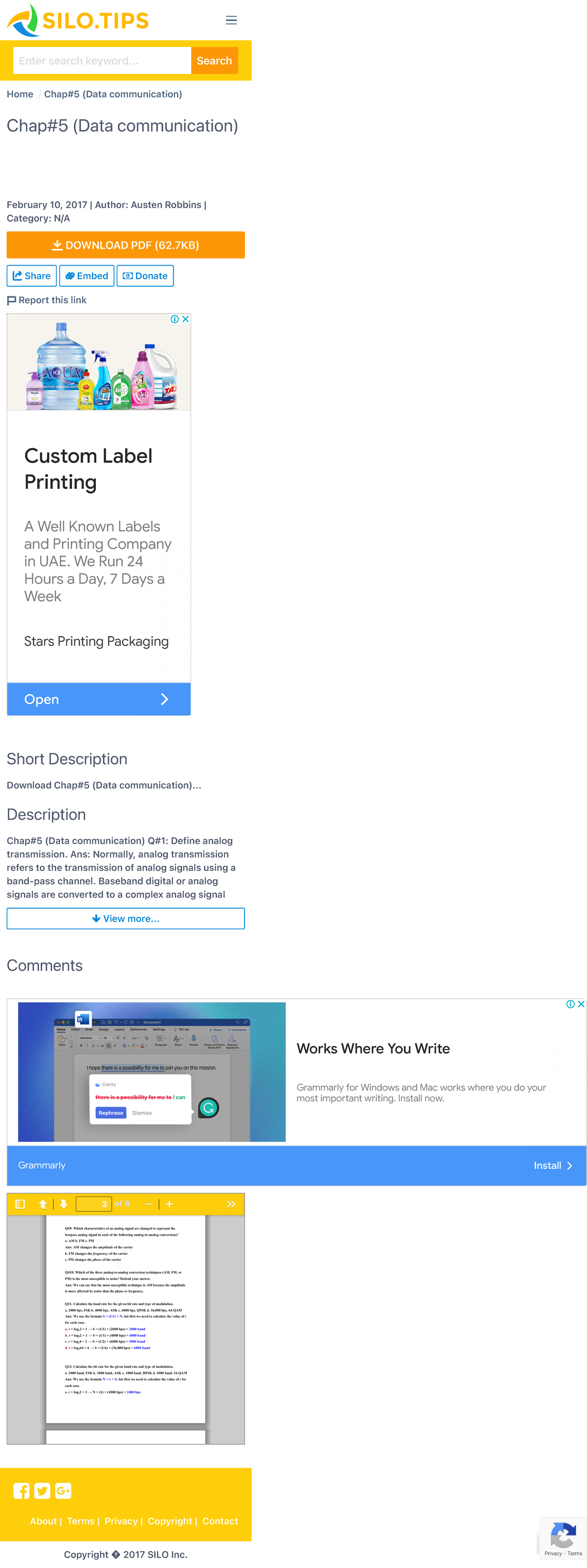 [PDF] Chap#5 (Data communication) - Free Download PDF - Search Home / Chap#5 (Data communication ...