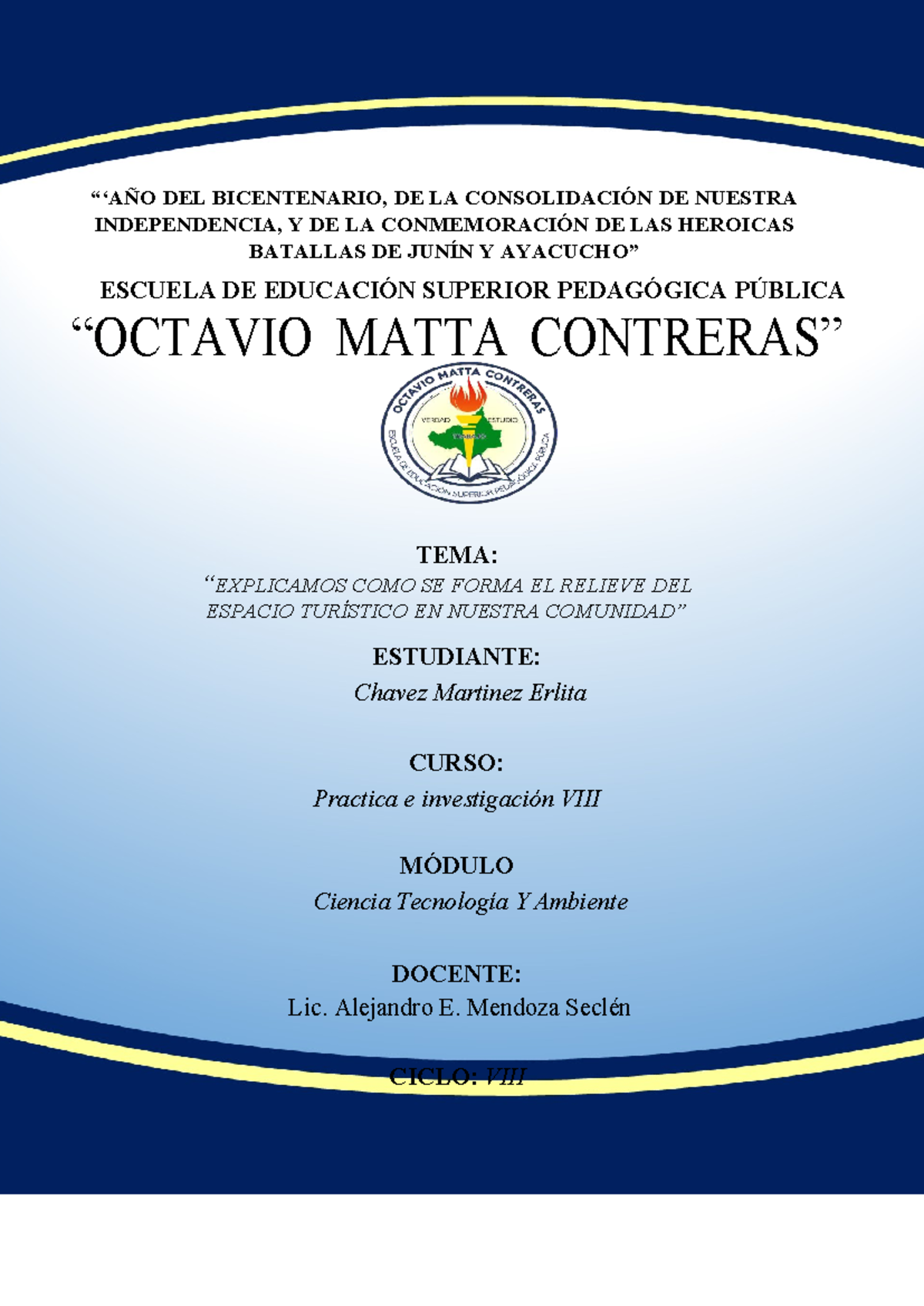 Secion 11111111111 - “‘AÑO DEL BICENTENARIO, DE LA CONSOLIDACIÓN DE ...