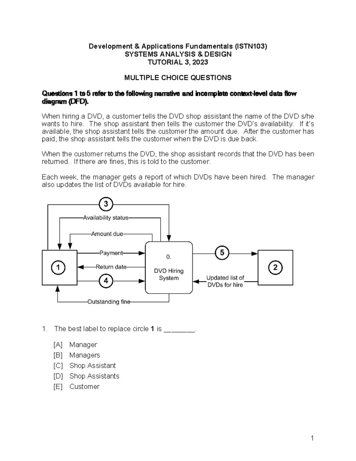 ISTN103 2023 SAD Tutorial 3 - Development & Applications Fundamentals ...