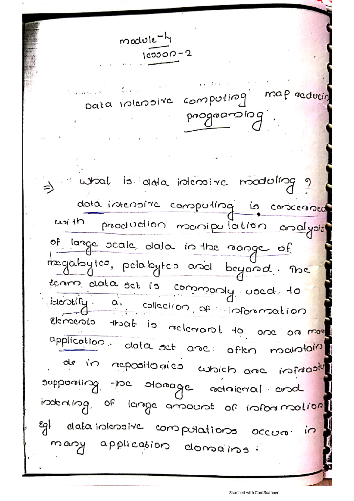 Data Intensive Computing And Map Reduction Programing Cloud Computing