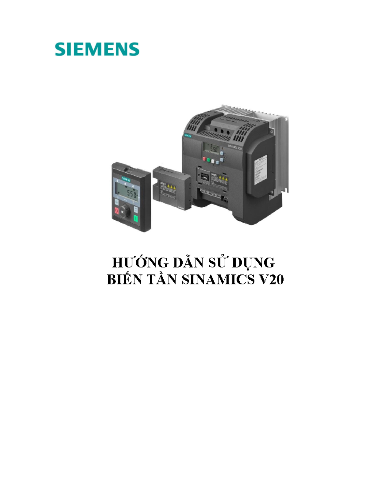 Manual Bien Tan Siemens Sinamics V20 Tieng Viet - HƯỚNG DẪN SỬ DỤNG ...