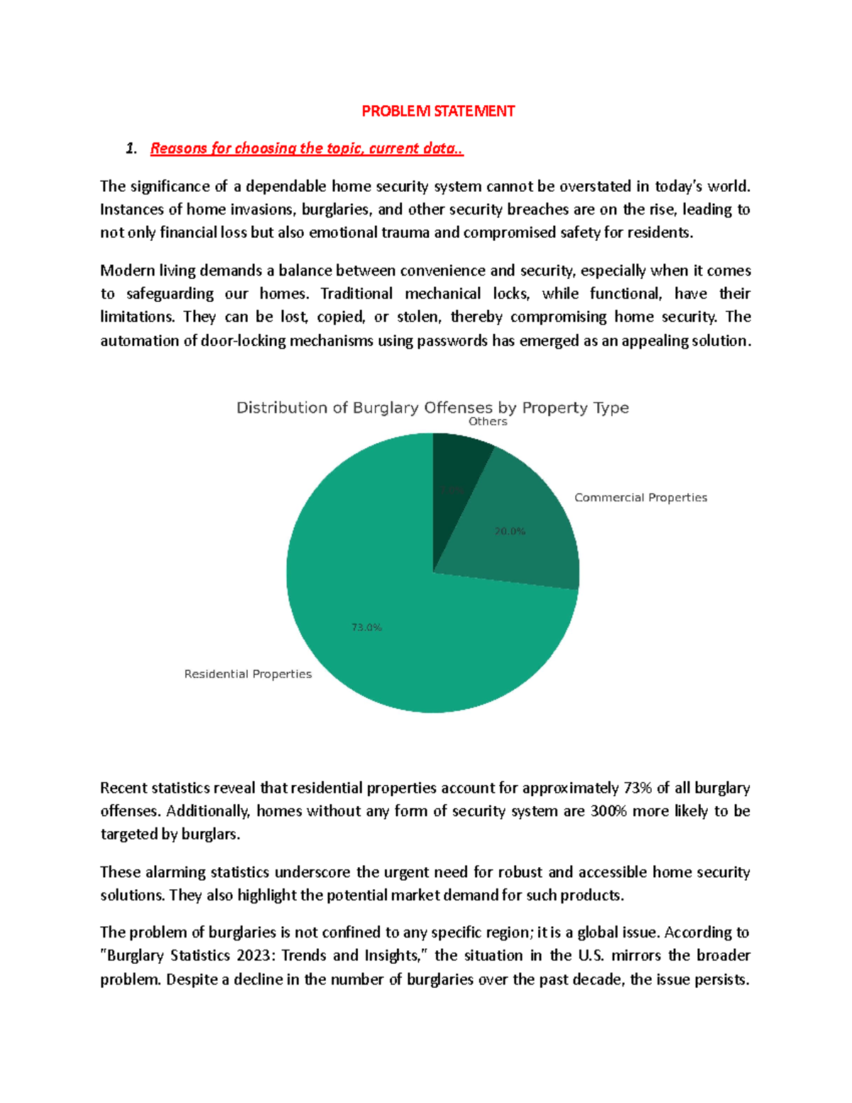 Problem statement - PROBLEM STATEMENT Reasons for choosing the topic ...