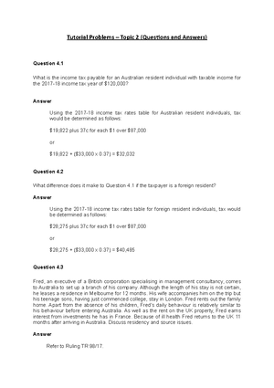 Week 7 Tutorial Activity - Income tax for assets - WEEK 7 TUTORIAL ...