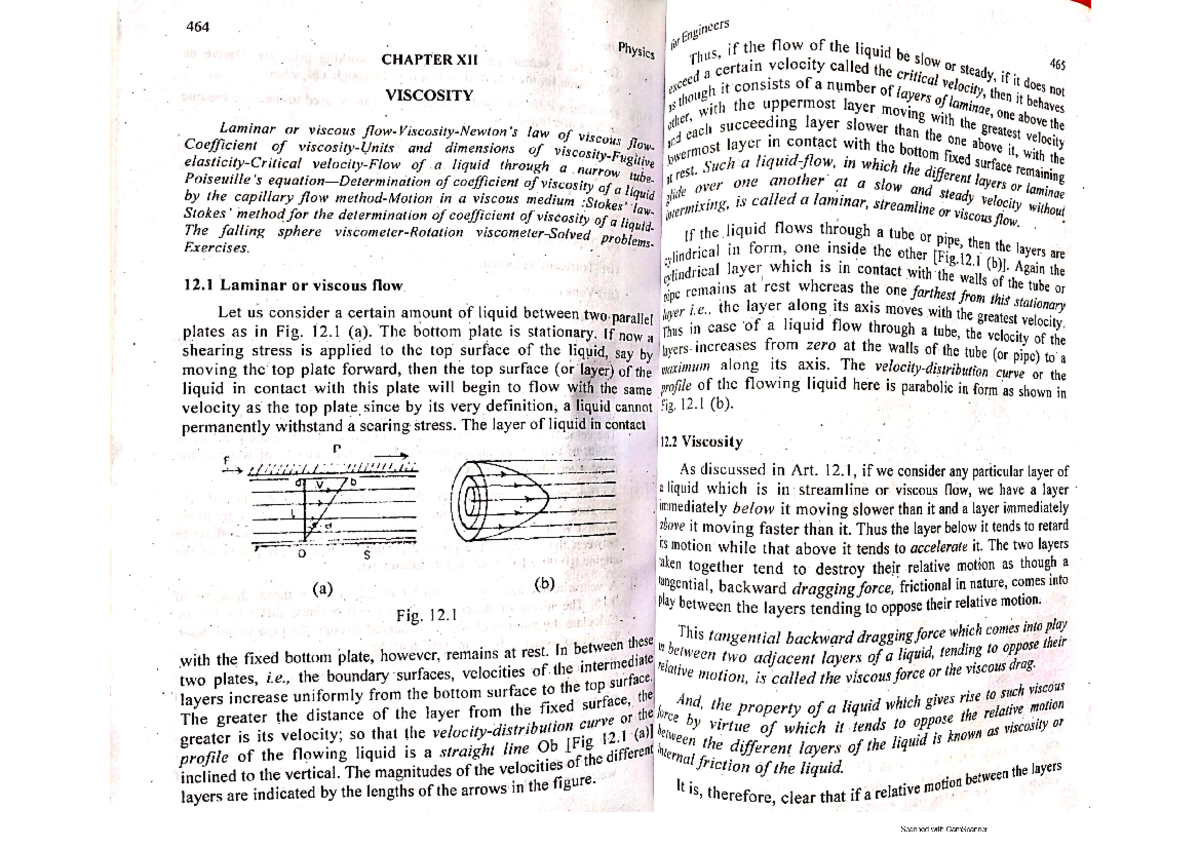 Viscosity (Safi) - physics 101 - Studocu