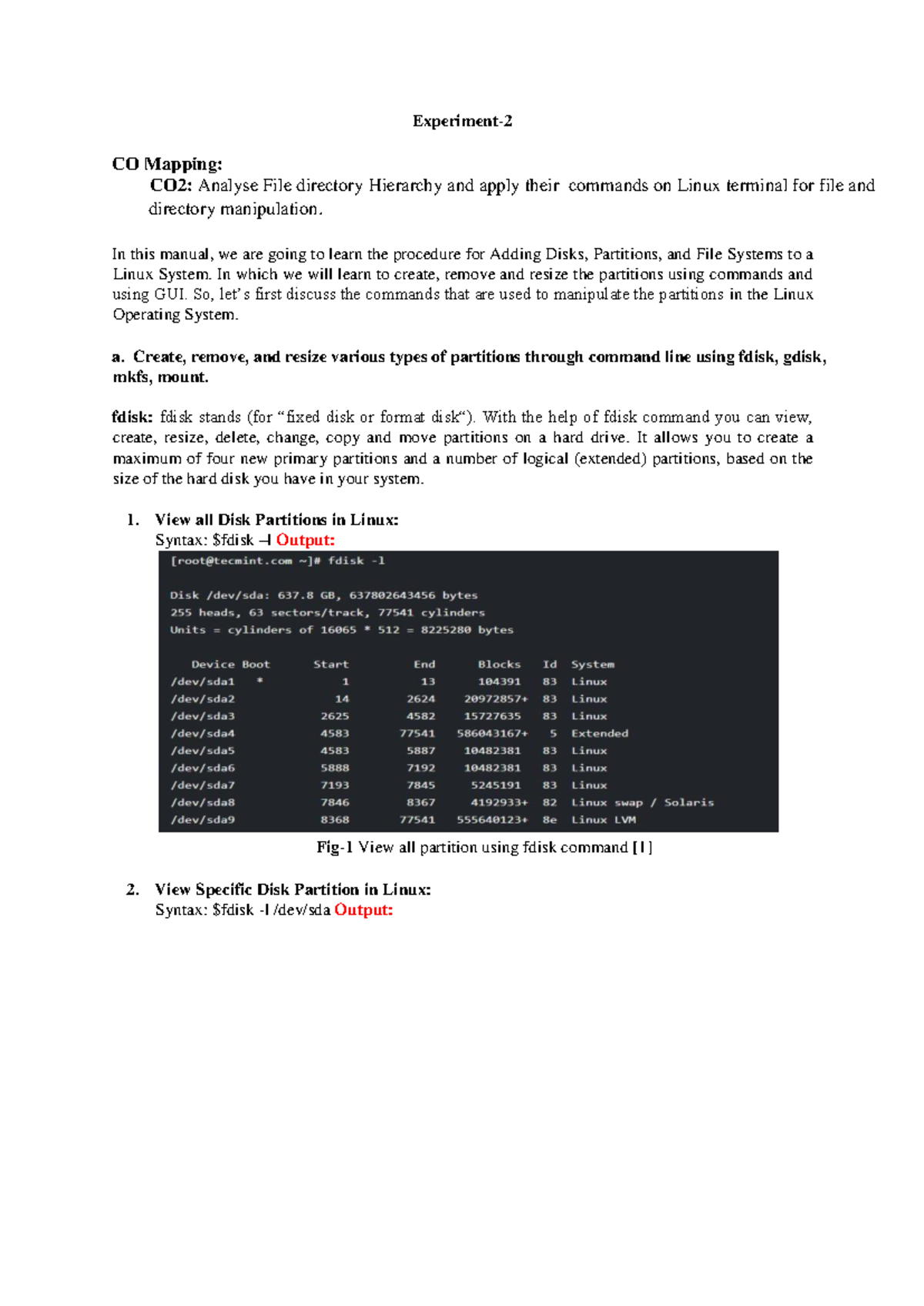 Manual of the Experiment 1 - CO Mapping: Experiment- CO2: Analyse File ...