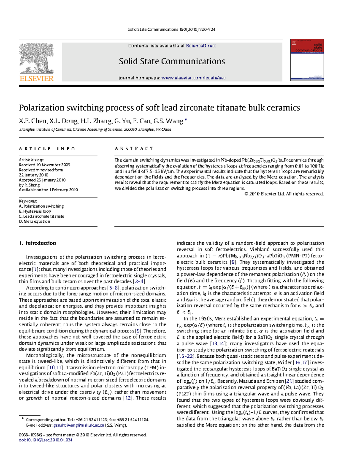 2010 Polarization switching process of soft lead zirconate titanate ...