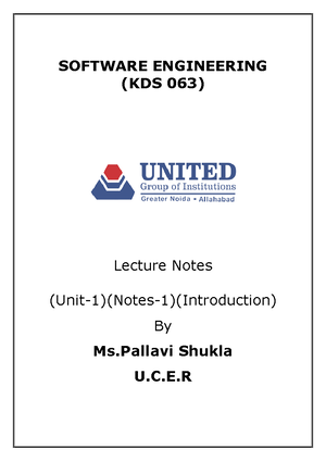 Software Engineering Lab - KCS651 - AKTU - Studocu