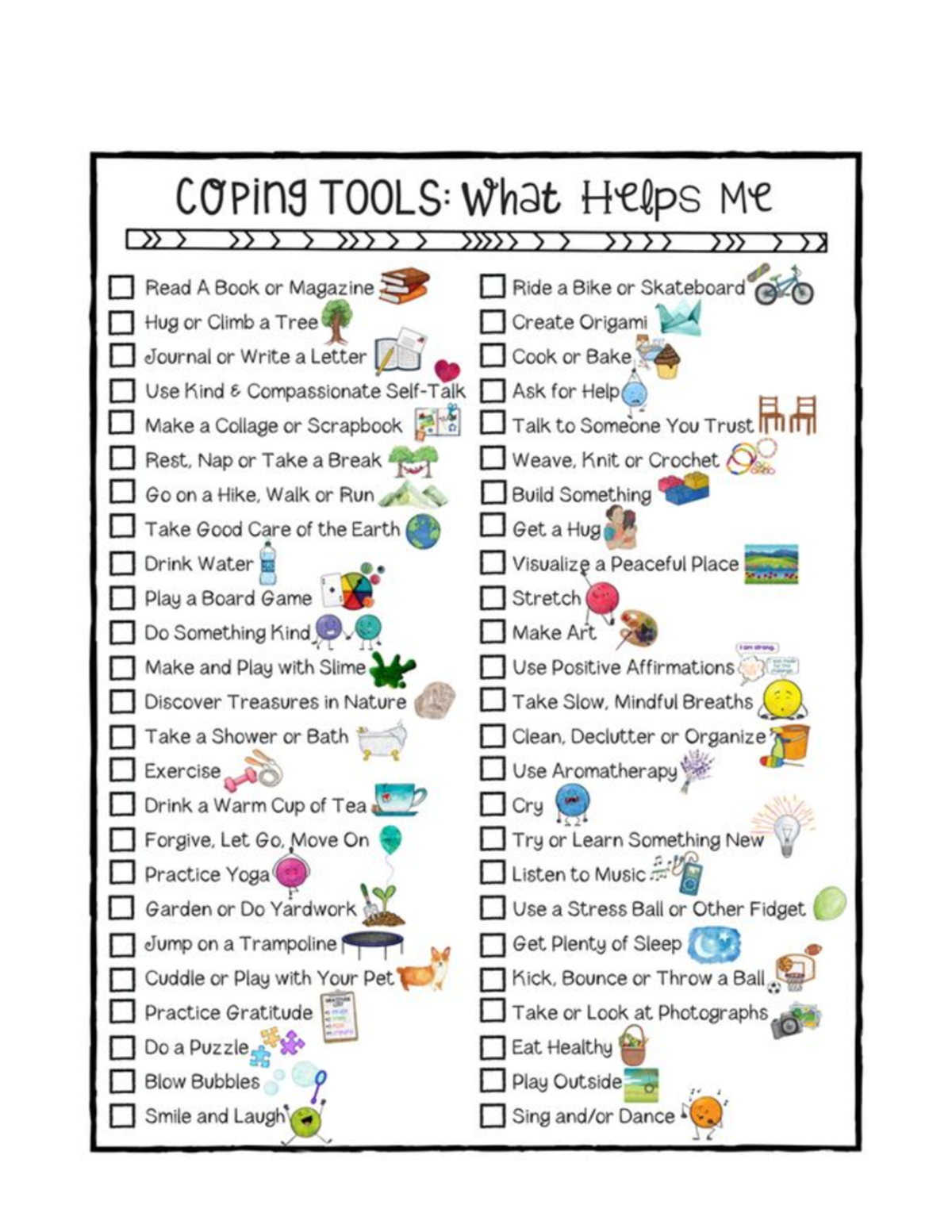 Coping+Strategy+List+and+Worksheet - Studocu