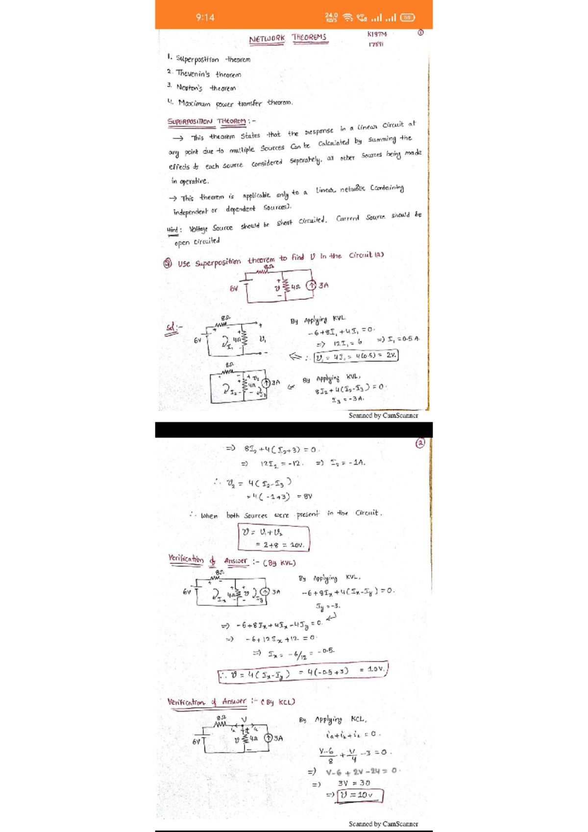 ECE Chapter -1 - hothing - 9:14 24 88 NETWORK THEOREMS K13TM 1 17891 I. Superposition theorem 2 ...