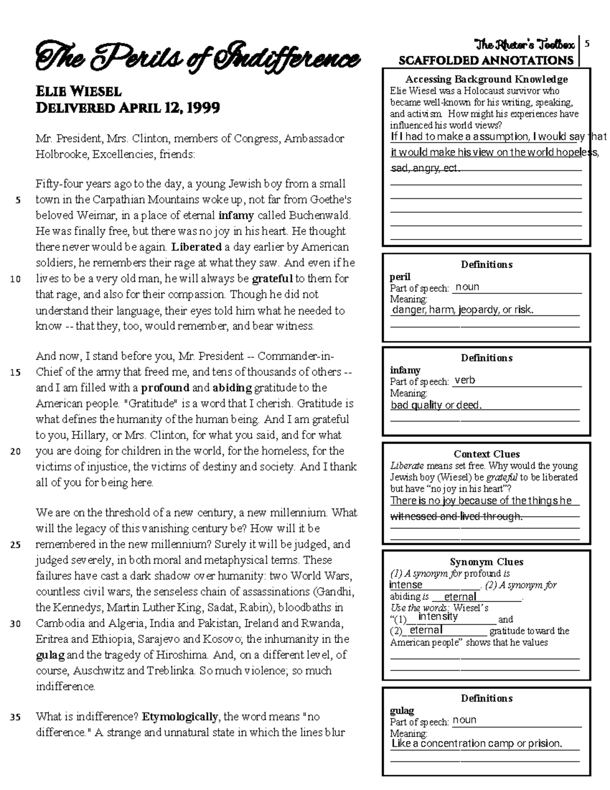 Kami Export - Miles-Averi Bragg - Perils of Indifference Text - Mr ...