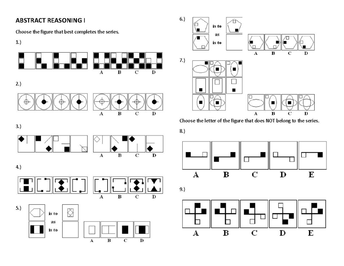 466381083 Abstract Logical Reasoning Reviewer - ABSTRACT REASONING I ...