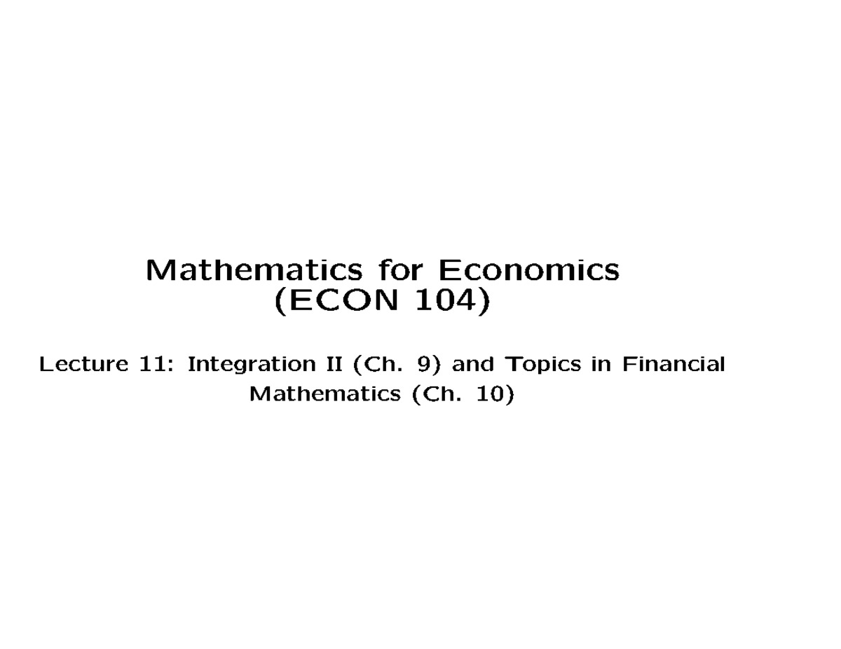 Lecture 11 for Math for Econ Fall2021 - Mathematics for Economics (ECON ...