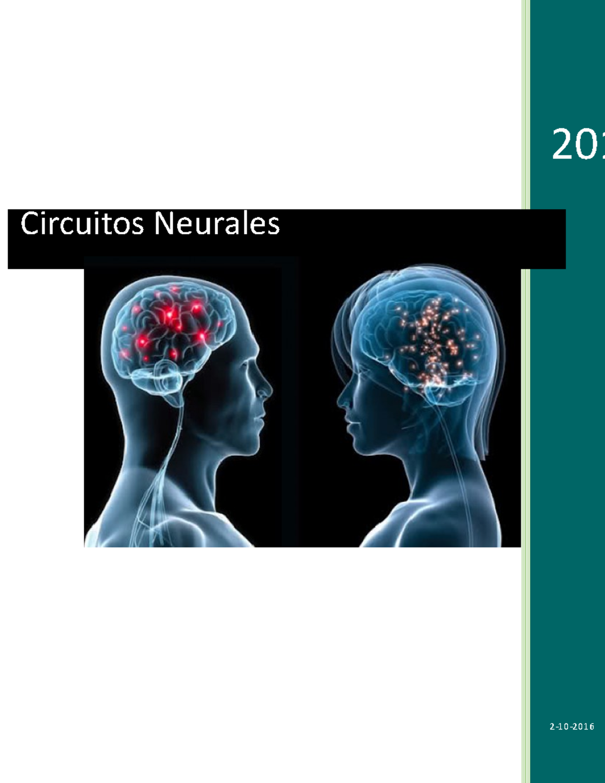 Resumen Circuitos Neurales Fisiologia 2 - 201 Circuitos Neurales 5 ...