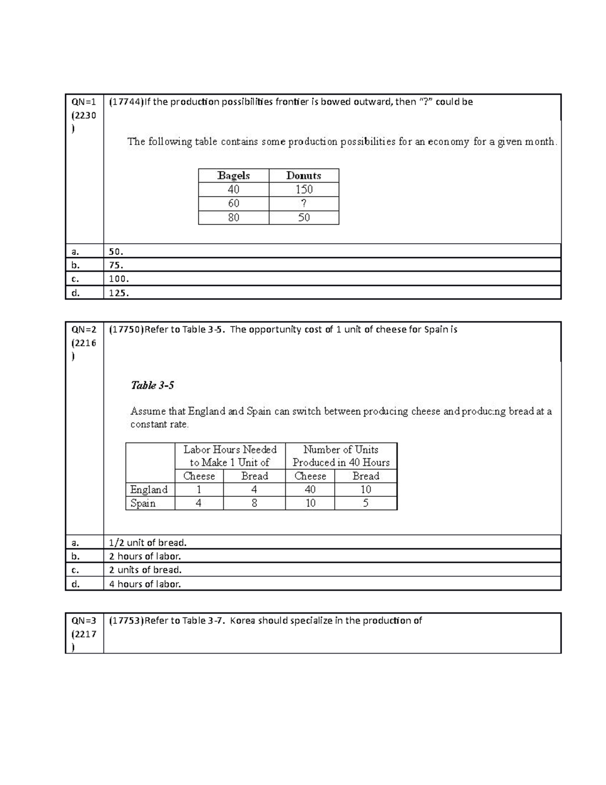 Eco 201 fe - thi eco - (2230 ) (17744) If the production possibilities ...