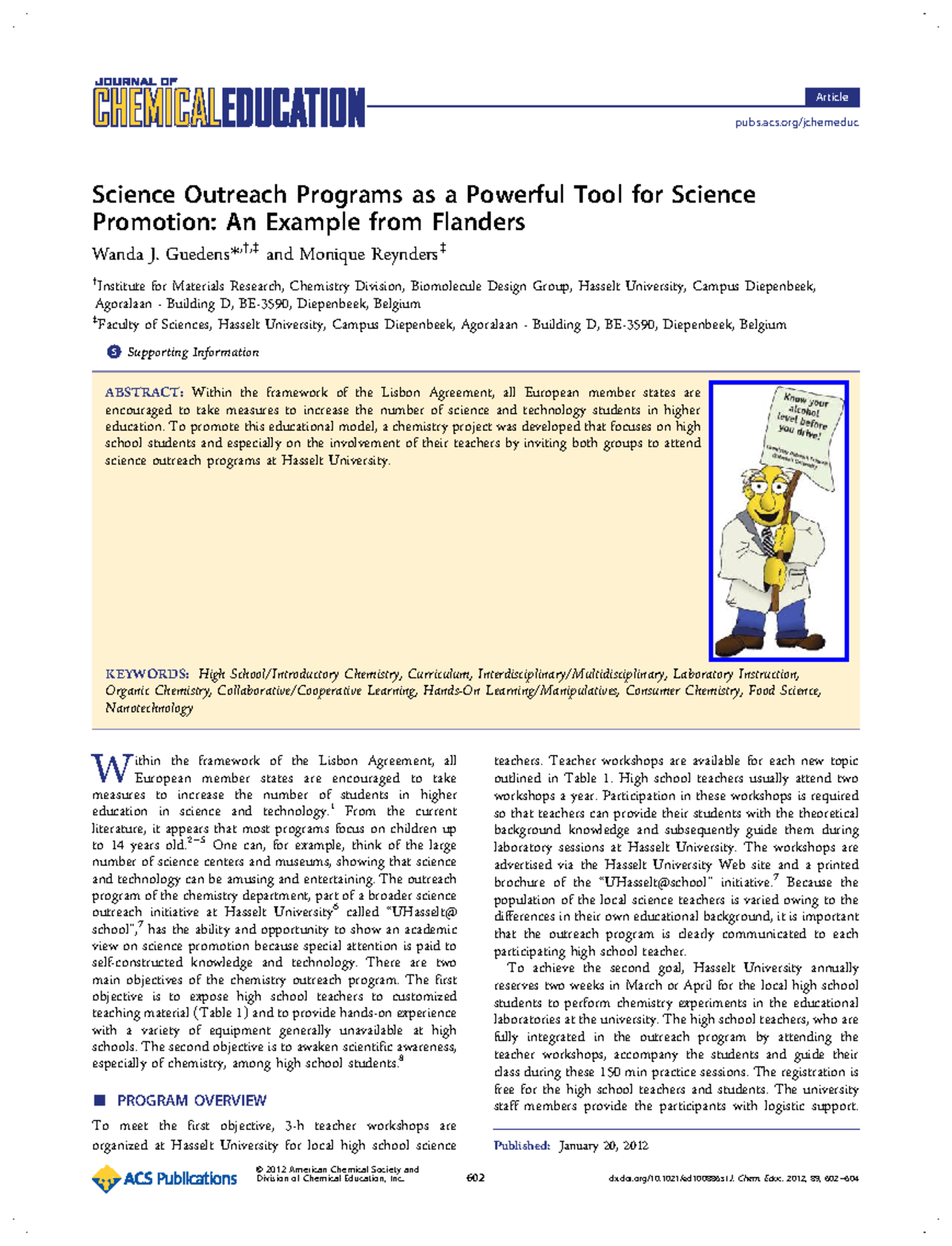 Science Outreach Programs as a Powerful Tool for Science Promotion An ...