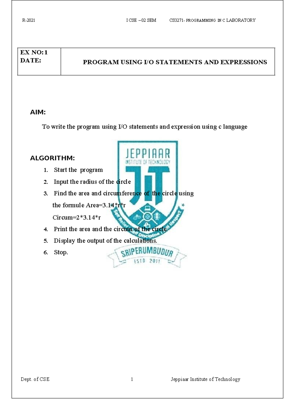 C lab Manual-Programs - This help students for practical examination ...