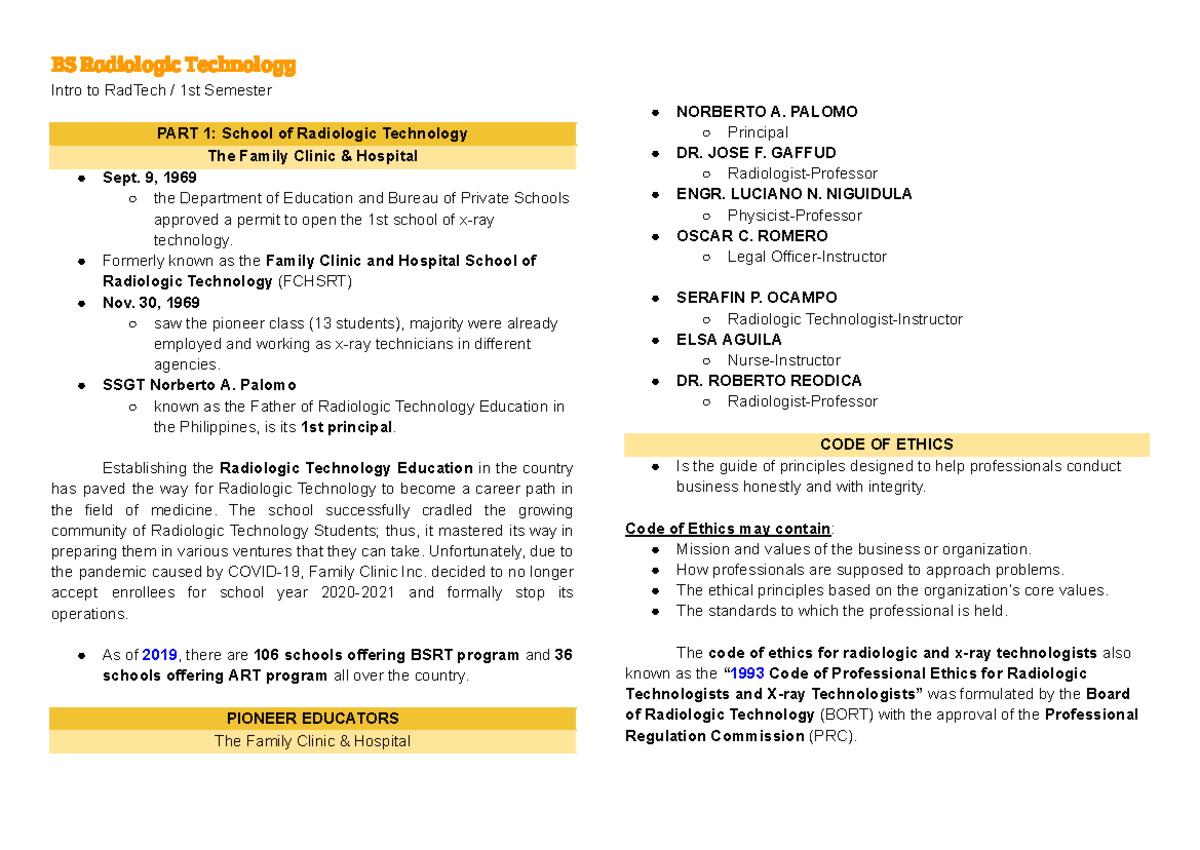 BSRT Long Quiz Reviewer-grr - BS Radiologic Technology Intro to RadTech ...