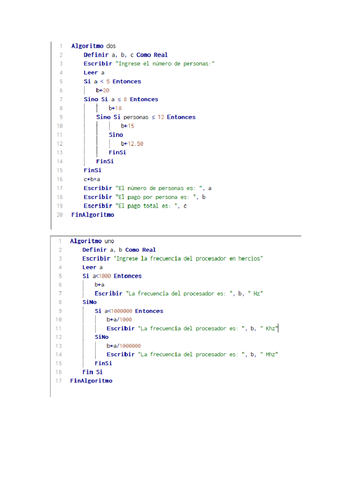 S08.s1 - Resolver ejercicios - Principios de algoritmos - Studocu