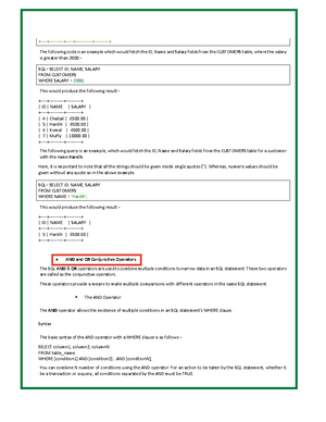 SQL Notes-pratice2 - IN Operator The IN operator allows you to specify ...