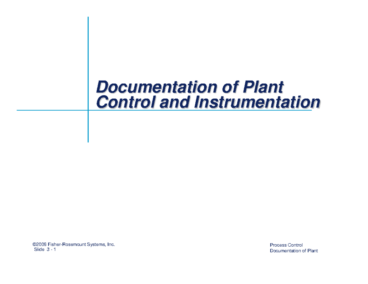 3 Documentationof Plant - Slide 3 - 1 Documentation of Plant ...
