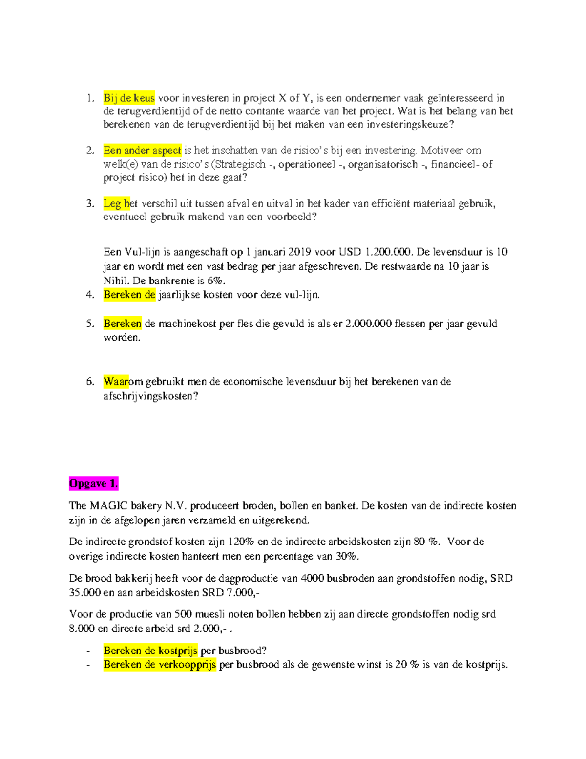 Oef 1 BB blok 2 richting Bk en Coman - Bij de keus voor investeren in ...