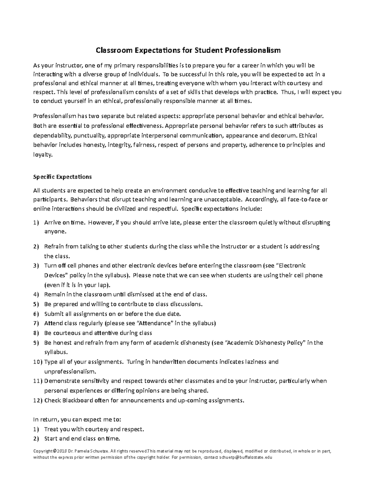 Classroom Expectations - To be successful in this role, you will be ...