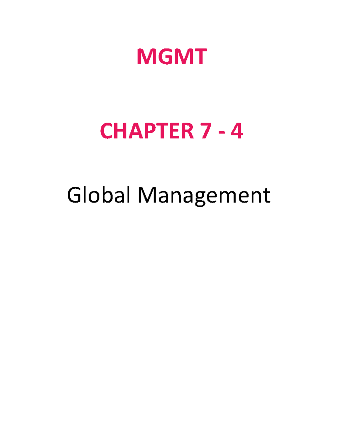 lecture-3-C07 Global Management Instr PPT MGMT3Ce - 4 - MGMT CHAPTER 7 ...