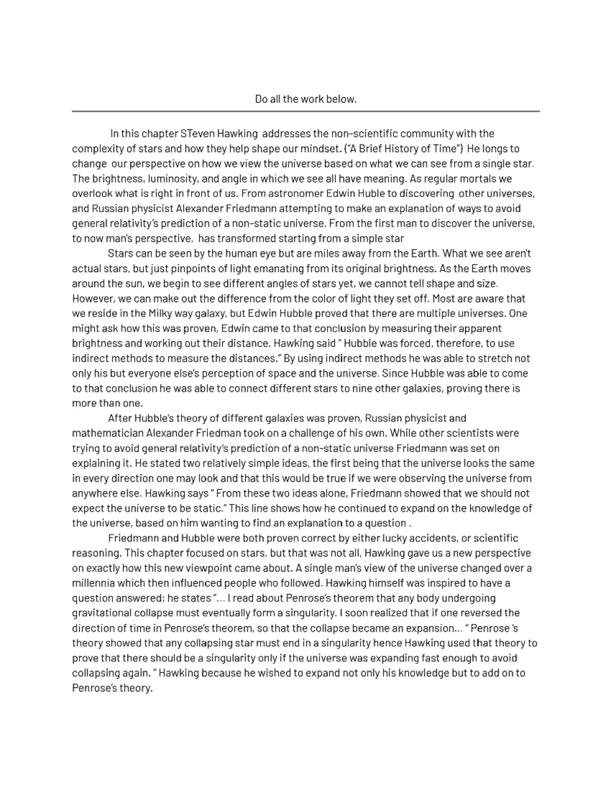 A Brief History of Time Analysis - Studocu