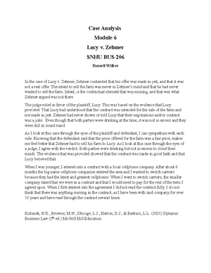 IDS 400 Module 1 January - Module 1-2 Lens Exploration SNHU Russell ...