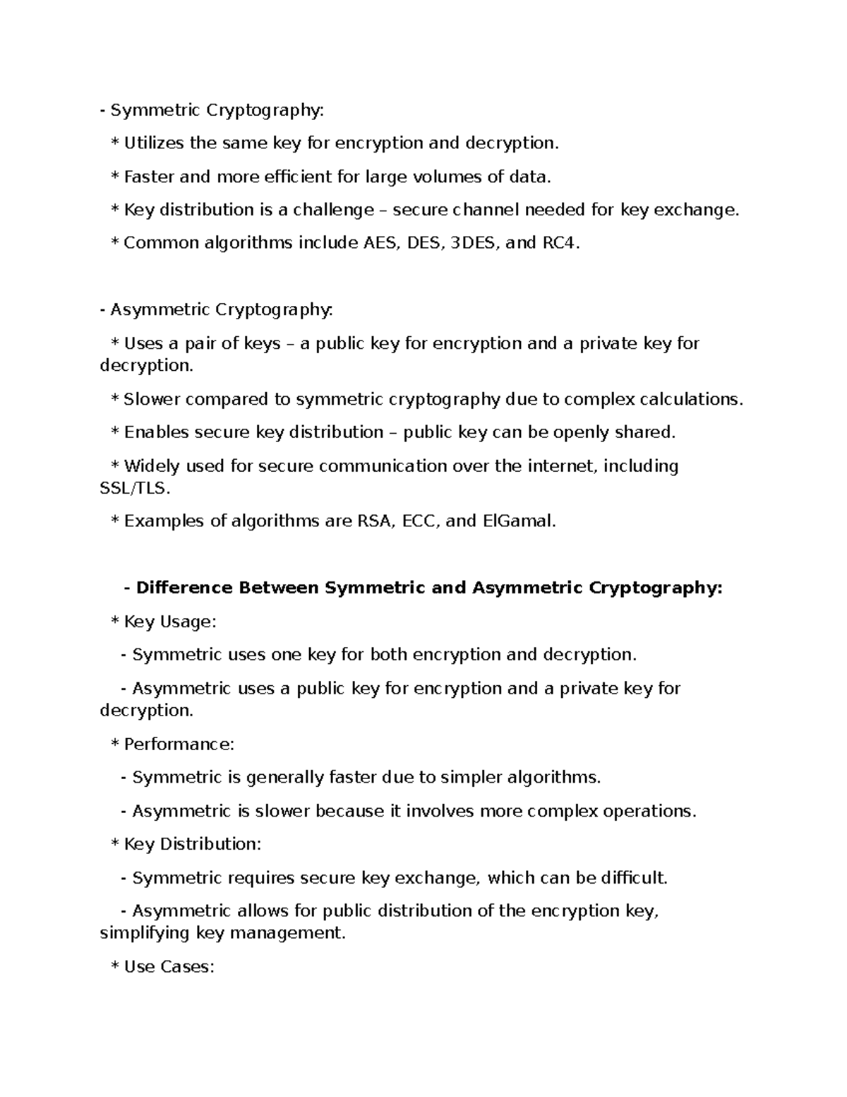 Cryptography Encryption Hash Function Symmetric Cryptography Utilizes The Same Key For