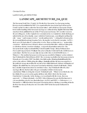 Landscape Architecture 216 Worksheet - Jorge Smith LANDSCAPE ...