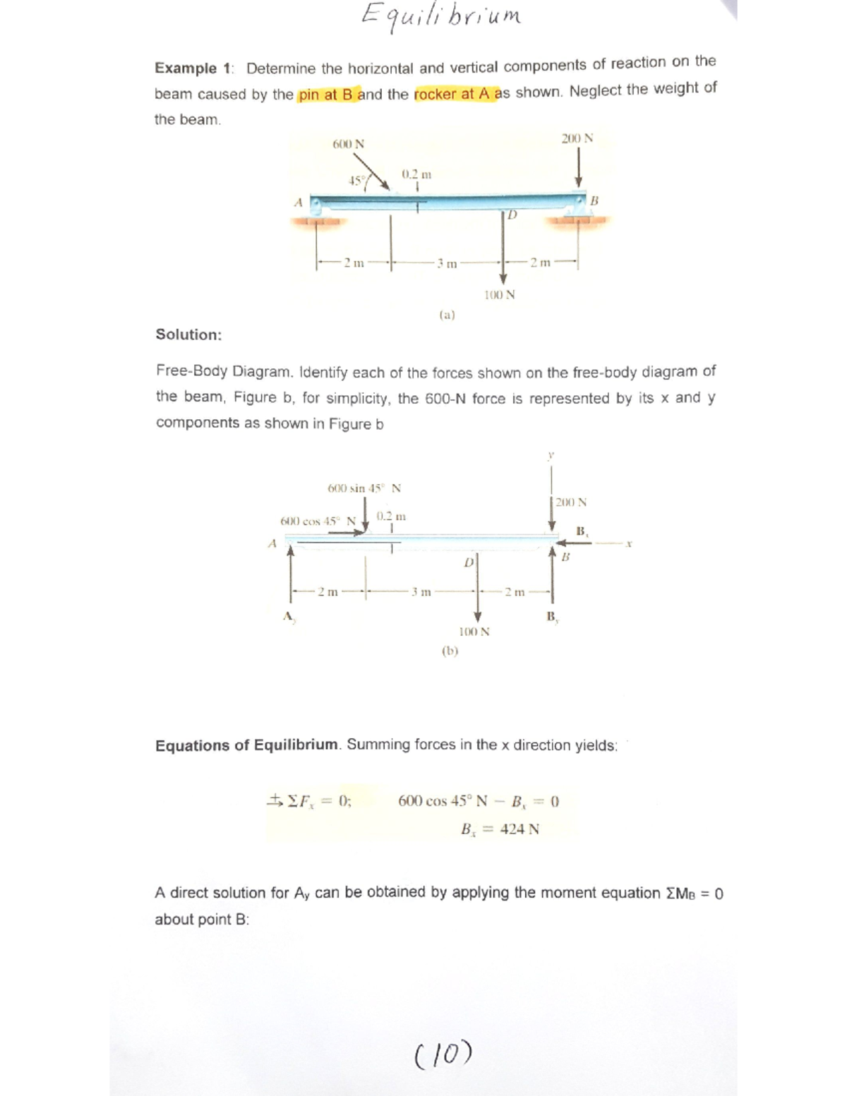 Statics Examples well Explained - Direccion de equipos de alto ...